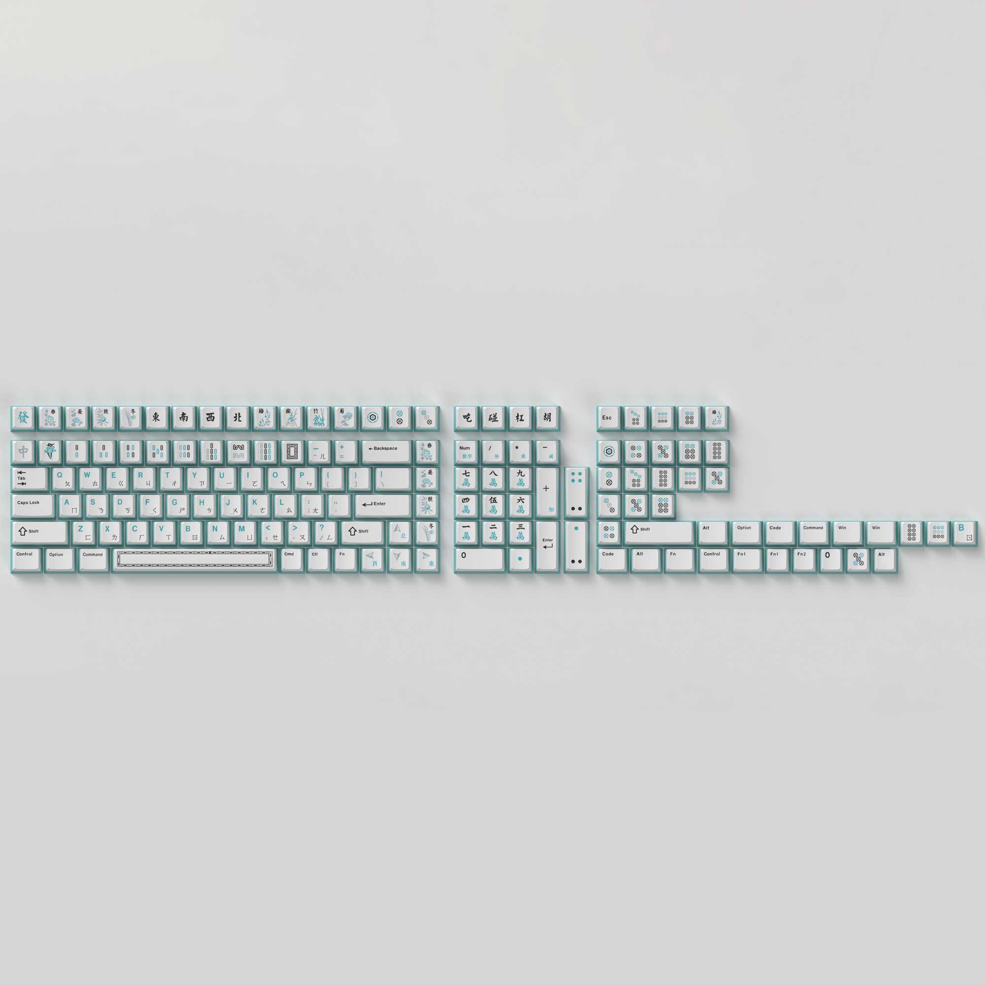 OEM PBT Mahjong Keycaps - Full Set - EZPC Keyboard